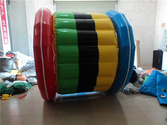 0.9mm PVC Tarpaulin Inflatable Water Toys Water Seesaw  Red Outdoor