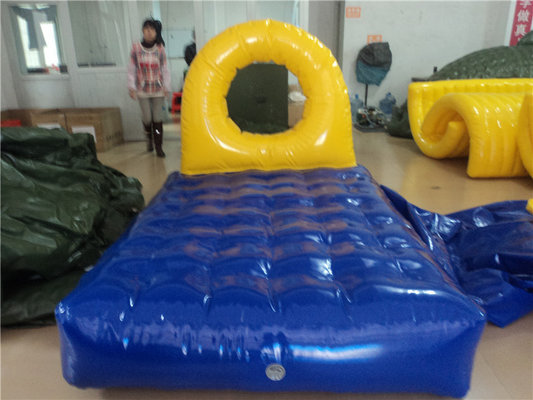 Inflatable PVC Tarpaulin Water Toys for Kids , Water Gyro Green and White