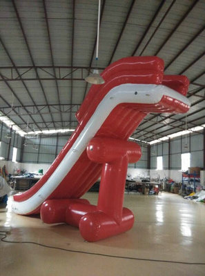 0.9mm PVC Tarpaulin Giant Inflatable Great Fun Water Slide For Adults