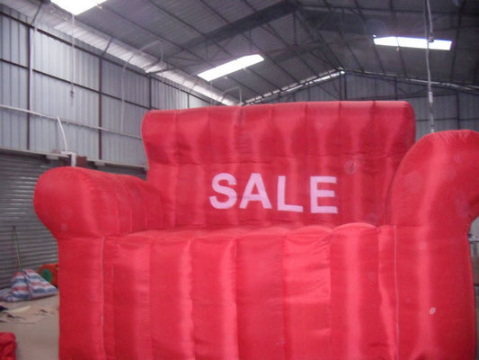 Large PVC Inflatable Sofa / Modern Inflatable Party Furniture Sofa Bed