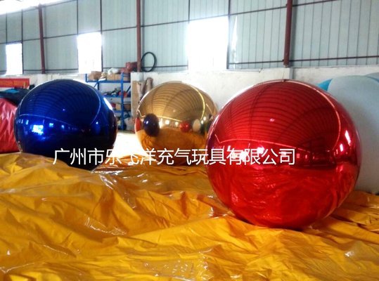 Sliver Inflatable Advertising Balloons Mirror Ball 0.8M - 4M Outdoor
