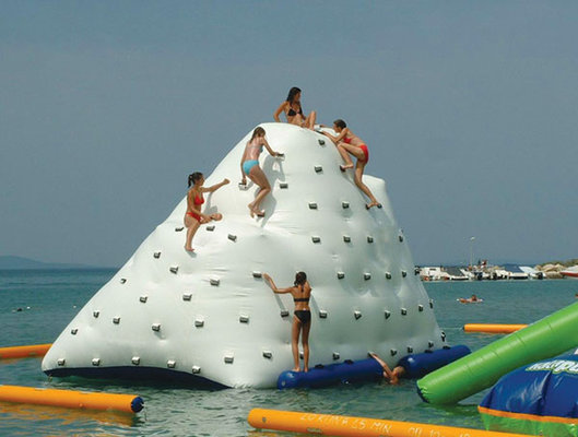 0.55mm Pvc Tarpaulin Inflatable Water Toys , Inflatable Rock Climbing