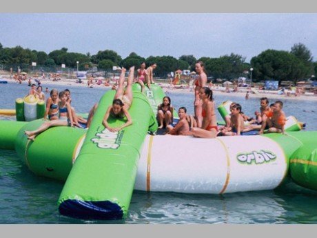 Funny Amusement Inflatable Water Parks / Inflatable Water Sports for Adults and Children