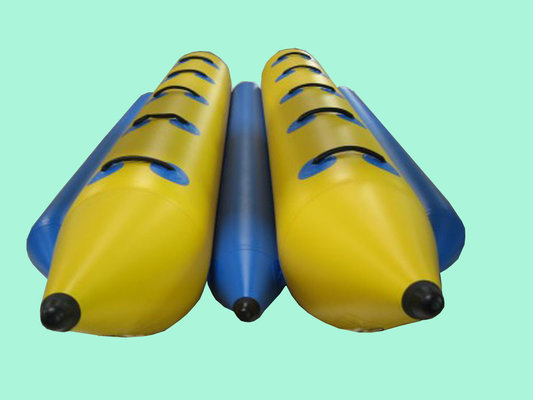 Custom Safety Banana Boat Inflatable Beach Ball Of Colorful PVC , Fire-Resistant