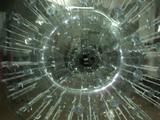 Clear Colorful Shining Inflatable Zorb Ball Walk On Water Ball By Sea