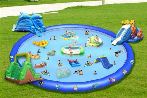 Outdoor Inflatable Family Swimming Pool For Kids , PVC Tarpaulin