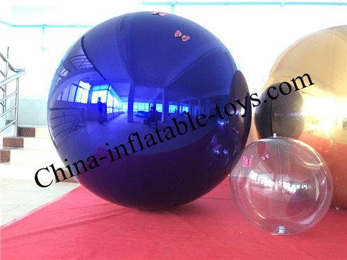 Colorful Giant Inflatable Mirror Ball Advertising Balloons Ornaments