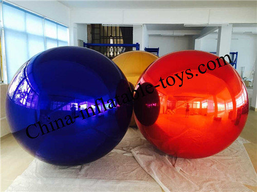 Colorful Giant Inflatable Mirror Ball Advertising Balloons Ornaments