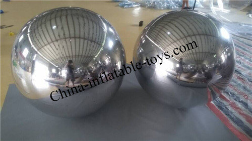 Colorful Giant Inflatable Mirror Ball Advertising Balloons Ornaments