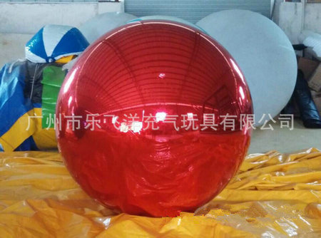 Red / Blue Fashion Show PVC Inflatable Mirror Ball Double & Triple Stitches