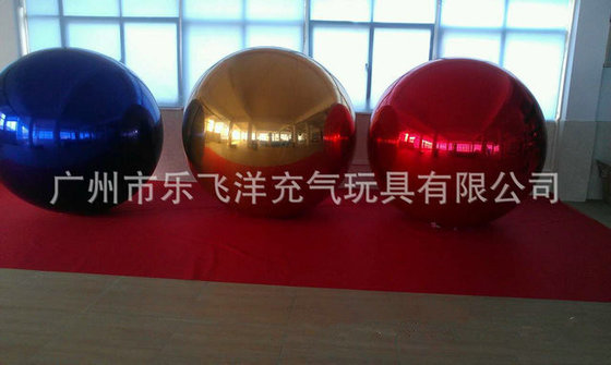 Red / Blue Fashion Show PVC Inflatable Mirror Ball Double & Triple Stitches