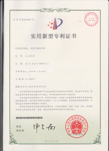 China Happy Inflatable Co.,Ltd. zertifizierungen