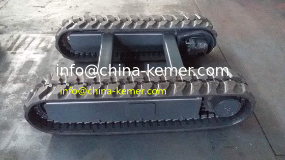 RUBBER TRACKED HARVESTER UNDERCARRIAGE KRT1500/1.5 ton load/engineering machinery parts/with hydraulic motor and reducer