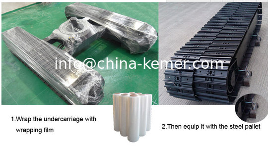 RUBBER TRACKED HARVESTER UNDERCARRIAGE KRT1500/1.5 ton load/engineering machinery parts/with hydraulic motor and reducer
