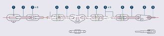 Chafe Chains B 76MM Grade 3 OCIMF 1993-China Largest Factory Aohai Marine with IACS certificaiton