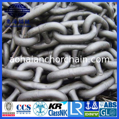 ORQ R3 R3S R4 R4S R5 Black painted offshore mooring chain with KR LR BV NK ABS DNV CCS certification