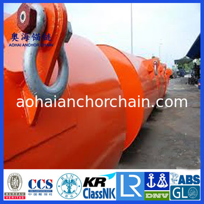 Mooring Steel Floating buoy, Yellow Painted steel structure Mooring Buoy