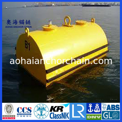 Mooring Steel Floating buoy, Yellow Painted steel structure Mooring Buoy