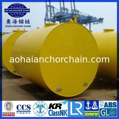 Mooring Steel Floating buoy, Yellow Painted steel structure Mooring Buoy