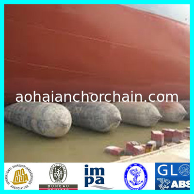 Dia. 1.0M~ 2.5M Marine rubber airbags, natural rubber ship dry docking marine rubber airabgs