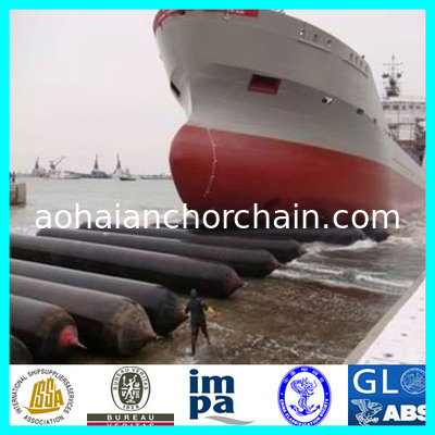 Dia. 1.0M~ 2.5M Marine rubber airbags, natural rubber ship dry docking marine rubber airabgs