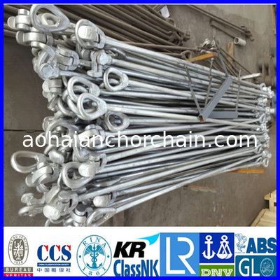600mm lashing bars and extensions, Galvanized lashing bar container Securing Equipment with GL BV CCS ABS NK
