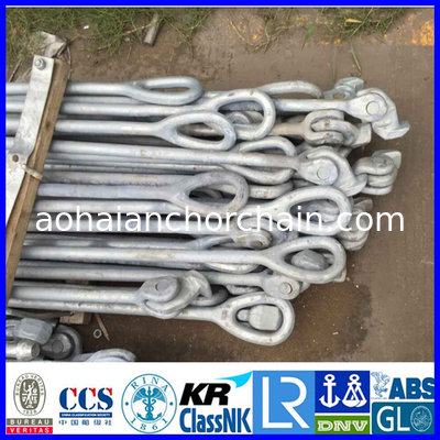 600mm lashing bars and extensions, Galvanized lashing bar container Securing Equipment with GL BV CCS ABS NK