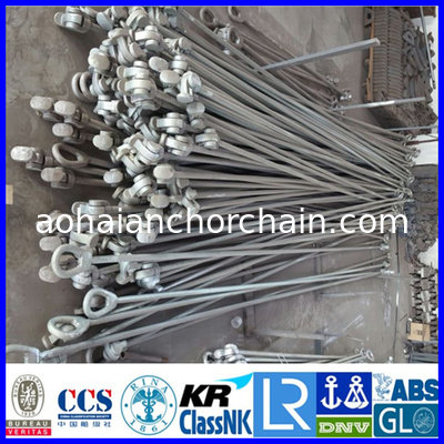 600mm lashing bars and extensions, Galvanized lashing bar container Securing Equipment with GL BV CCS ABS NK