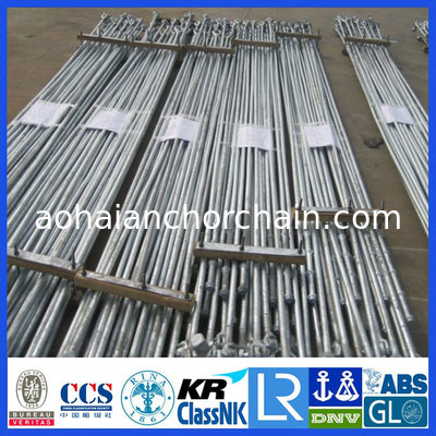 2400mm Eye to swivel container lashing bars, Galvanized lashing bar container Securing Equipment with GL BV CCS ABS NK