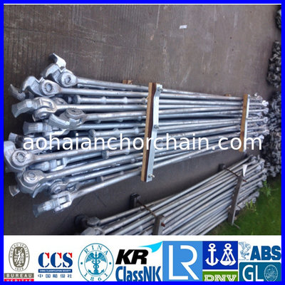 600mm lashing bars and extensions, Galvanized lashing bar container Securing Equipment with GL BV CCS ABS NK