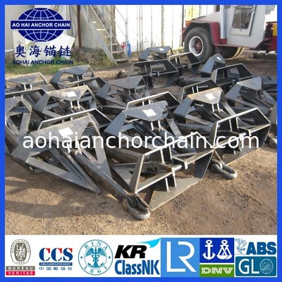 500KG Flipper Delta drag Anchor, Black Painted  Delta Flipper Anchor with KR BV NK LR ABS DNV CCS certification