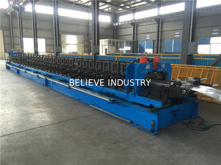 China Heavy Duty Perforated Ladder Cable Tray Roll Forming Machine With Automatic Size Adjusting supplier