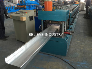 China Chain Drive Steel Plate Roll Stand Type Z Purlin Roll Forming Machine supplier
