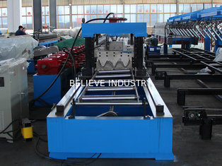 China 15m/min Servo Flying Cutoff Thrie Beam Highway Guardrail Roll Forming Machine supplier