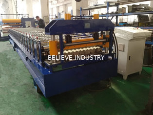 China 1250mm 1000mm 914mm Material Width Corrugated Roofing Roll Forming Machine supplier