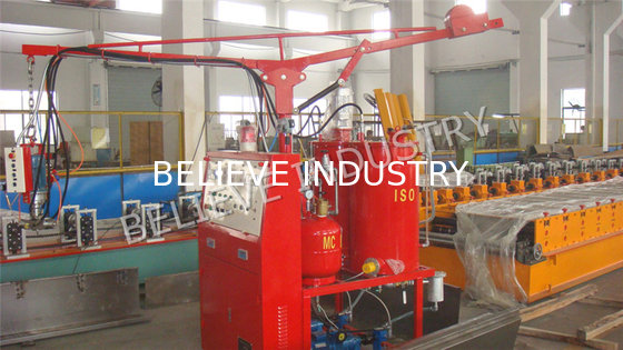 PU Foaming Rolling Shutter Slats Roll Forming Machine supplier