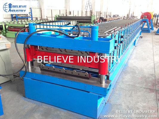 Double Layer Roofing Sheet Roll Forming Machine Wall Panel Side Structure Type supplier