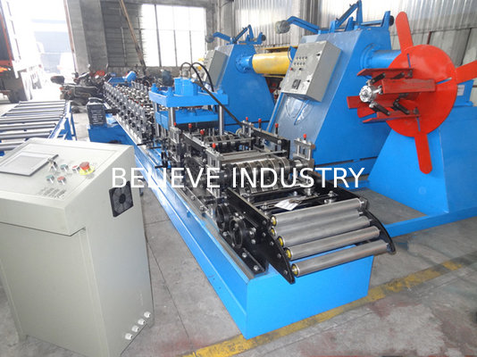 Automatic PLC Control C80-250 C Shape Purlin Roll Forming Machine supplier