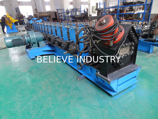 C Channel Roll Forming Machine With Continuous Punching Holes And Slots supplier