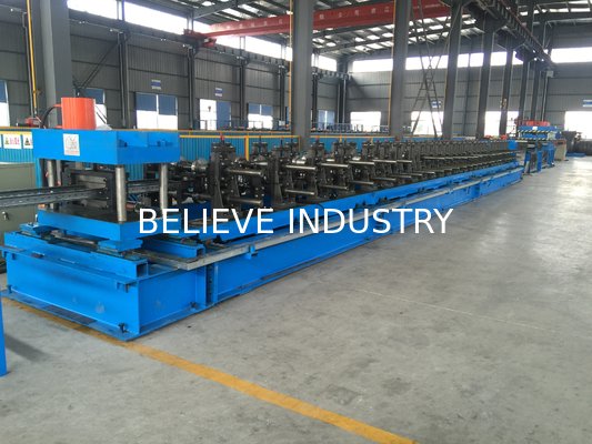 Heavy Duty Perforated Ladder Cable Tray Roll Forming Machine With Automatic Size Adjusting supplier