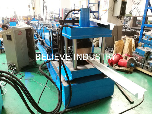 G550 High-Tensile Galvanized Steel Top Hat Section Roll Forming Machine supplier