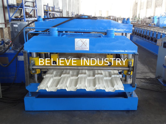 Custom Fluted Color Steel Roof Tile Roll Forming Machine supplier