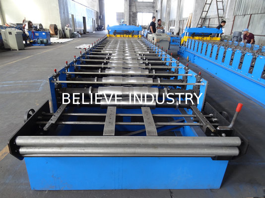 Custom Fluted Color Steel Roof Tile Roll Forming Machine supplier