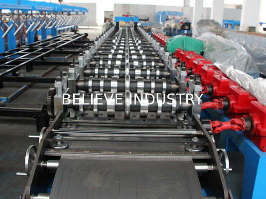15m/min Servo Flying Cutoff Thrie Beam Highway Guardrail Roll Forming Machine supplier