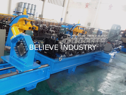 1.5mm To 2.5mm Thickness Servo Flying Cutoff C-section Lip Channel Roll Forming Machine supplier
