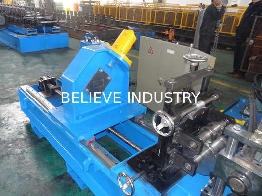 1.5mm To 2.5mm Thickness Servo Flying Cutoff C-section Lip Channel Roll Forming Machine supplier