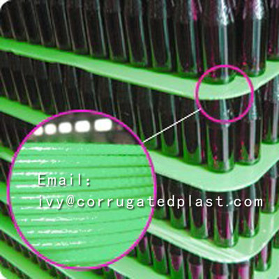Wholesale plastic corrugated corflute pp Polypropylene beer cola bottle Dividers layer pads pallets separator sheets