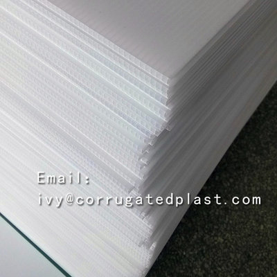 White Corrugated pp Plastic Sheet,Recycled Corrugated Plastic Sheet