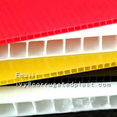 Competitive price pe plastic corrugated sheet/plastic corflute corrugated strong sheet