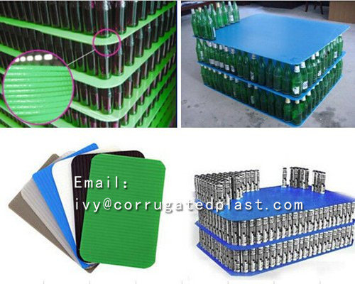 Corrugated Trays/plastic layer pads for packing bottle